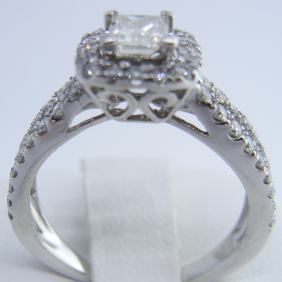 Jewelry | 1 Ct Princess Cut Diamond Engagement Ring 14k | Poshmark